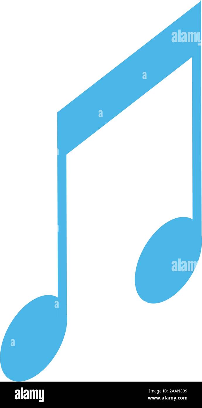 musical note on white background vector illustration design Stock ...