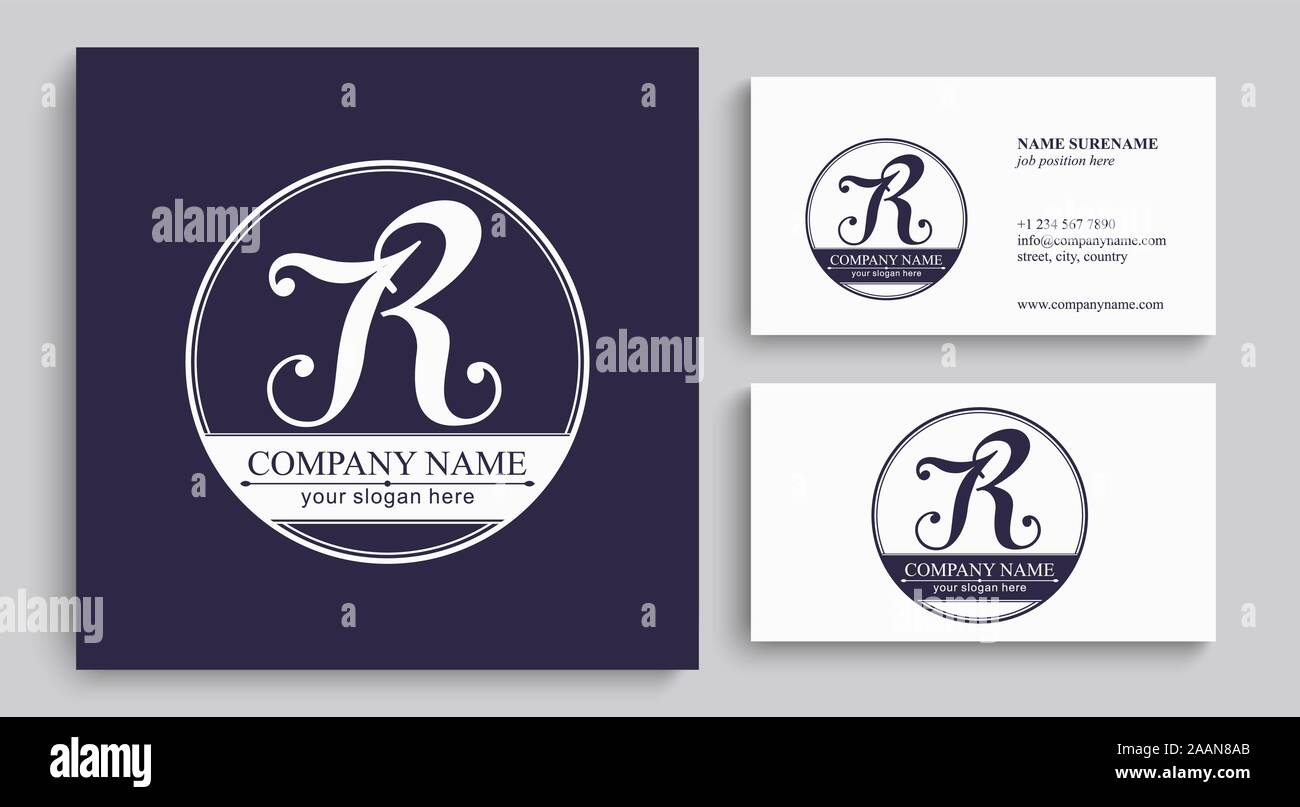 Letter JR logo or monogram. blank for business card. For your business ...