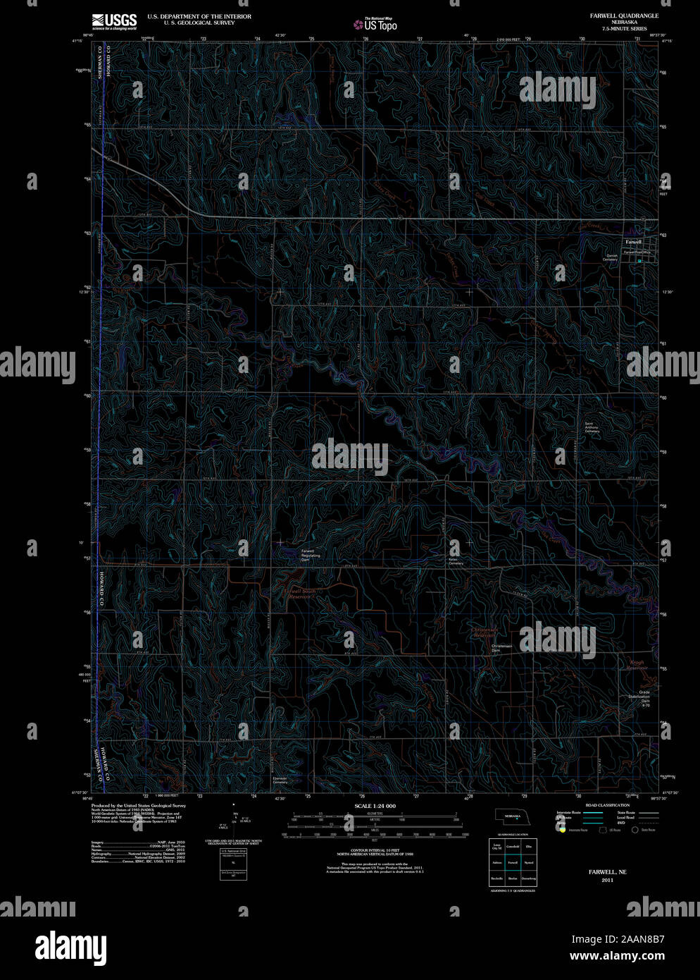 Map of farwell hi-res stock photography and images - Alamy