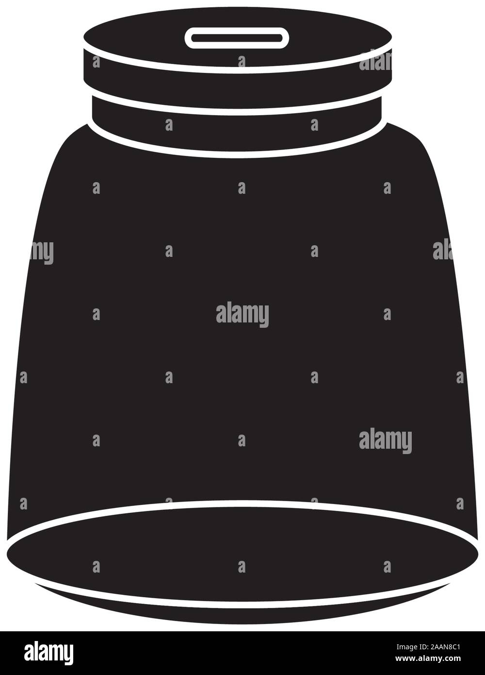 silhouette of moneybox isolated icon Stock Vector Image & Art - Alamy