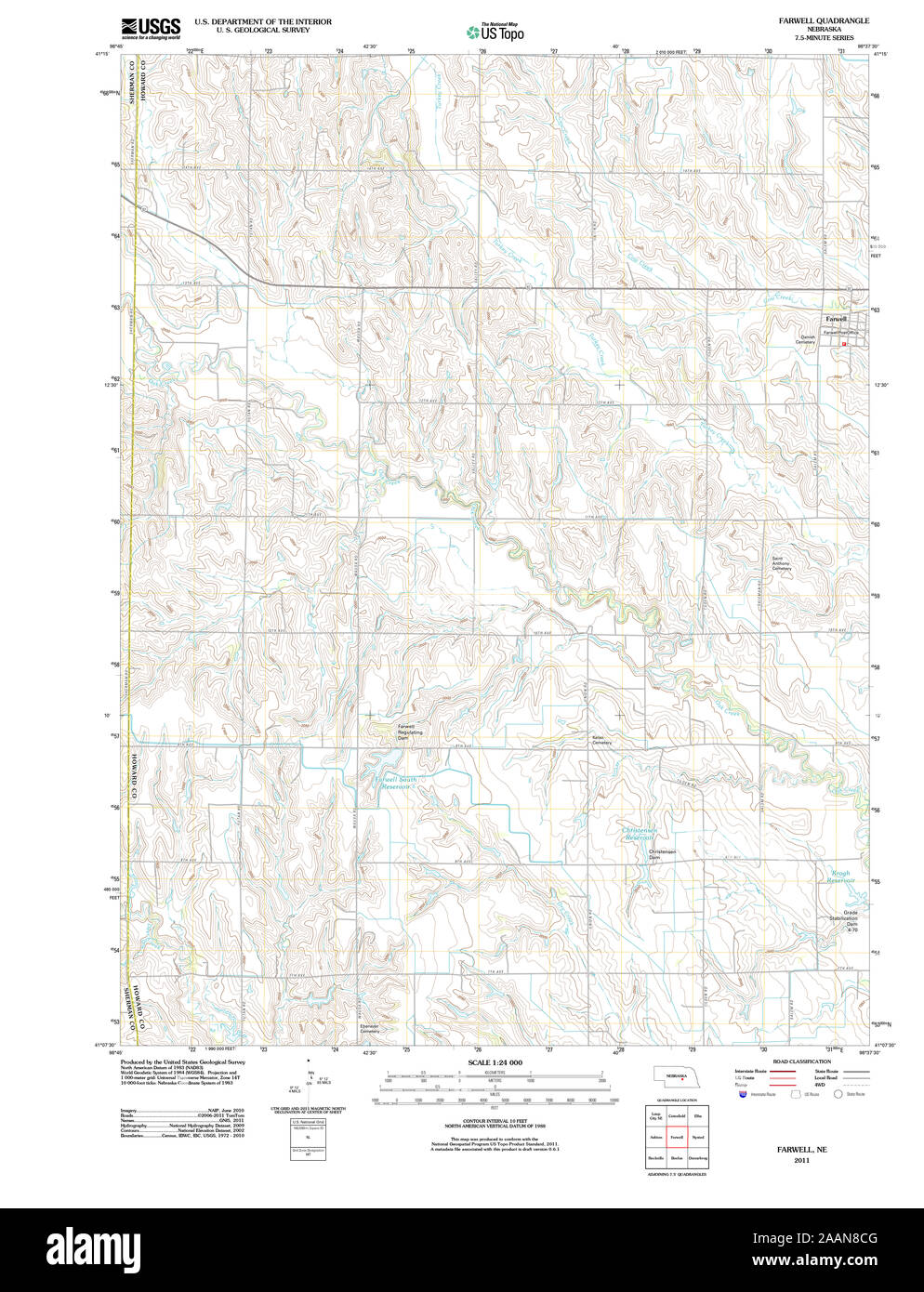 Map of farwell hi-res stock photography and images - Alamy