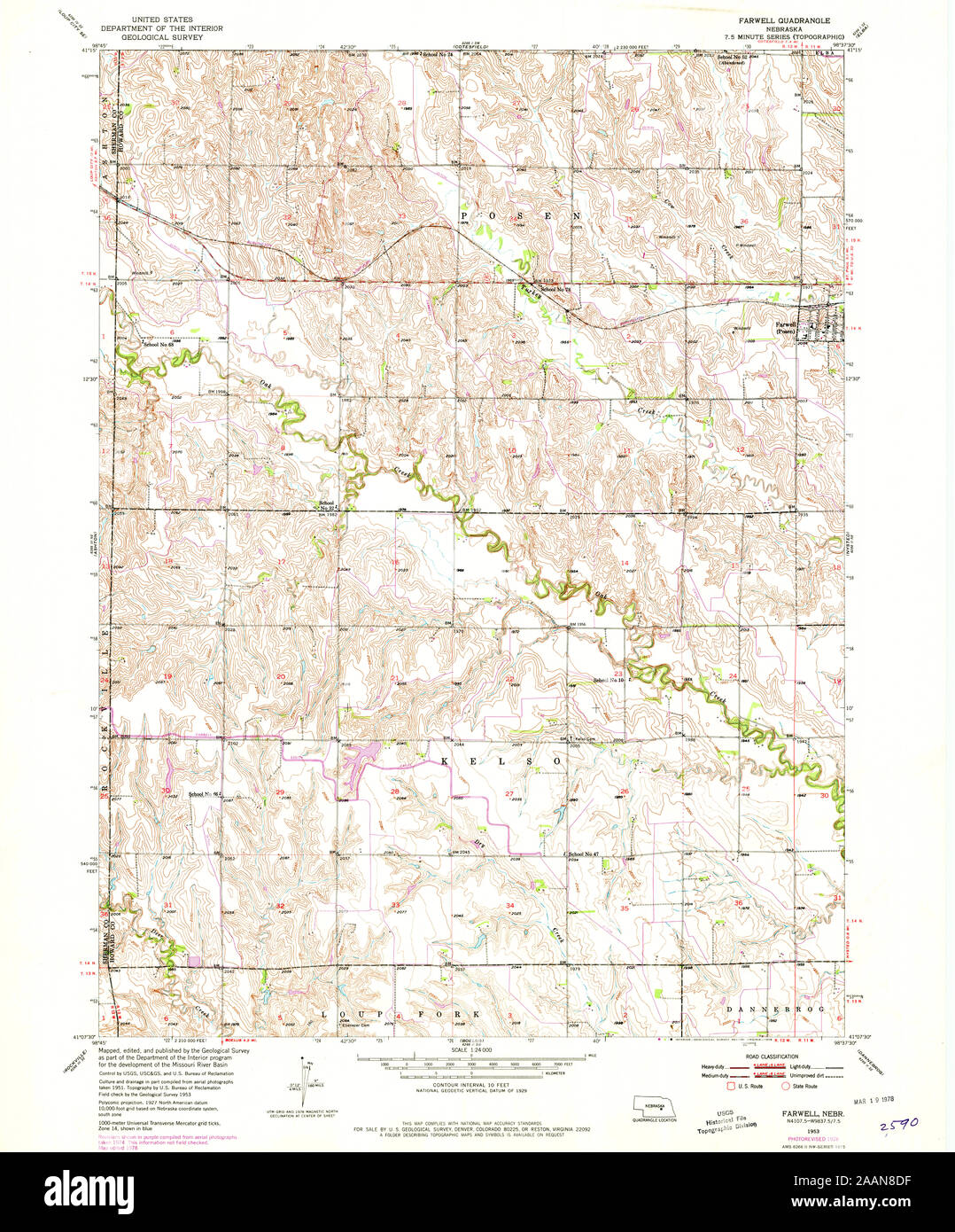Map of farwell hi-res stock photography and images - Alamy