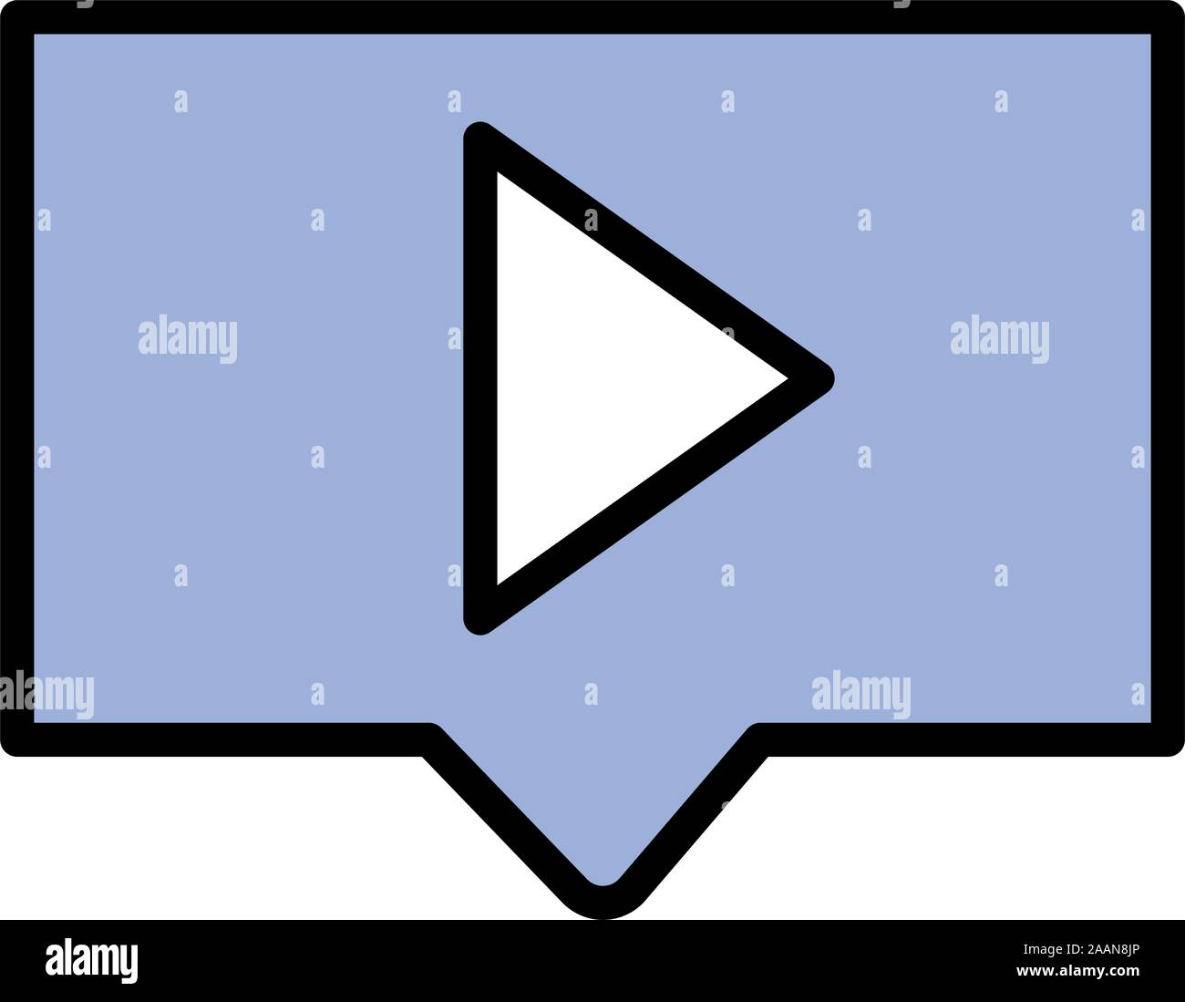 frame with play button on white background vector illustration design ...