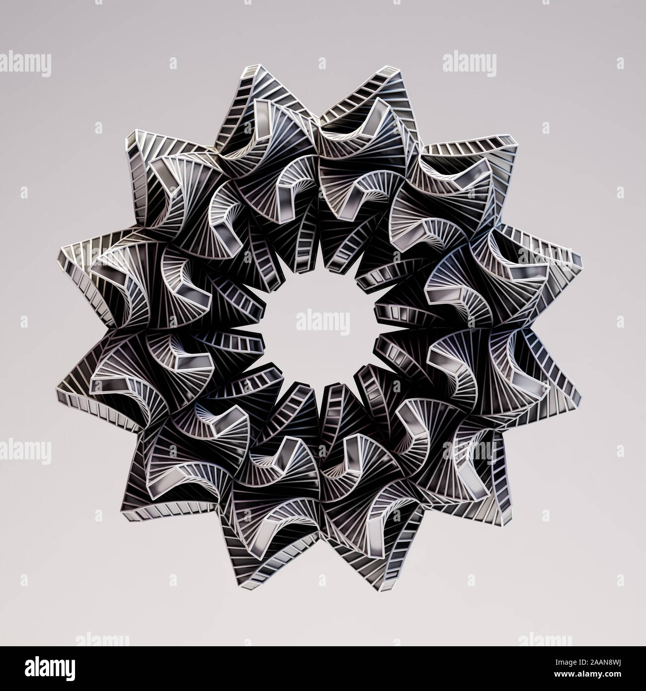 Abstract form. 3d rendering 3d illustration Stock Photo - Alamy