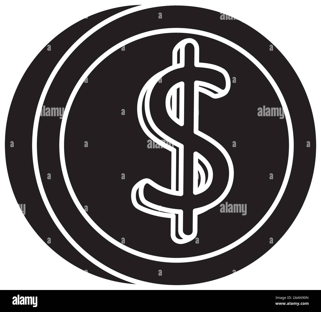 Coin silhouette hi-res stock photography and images - Alamy