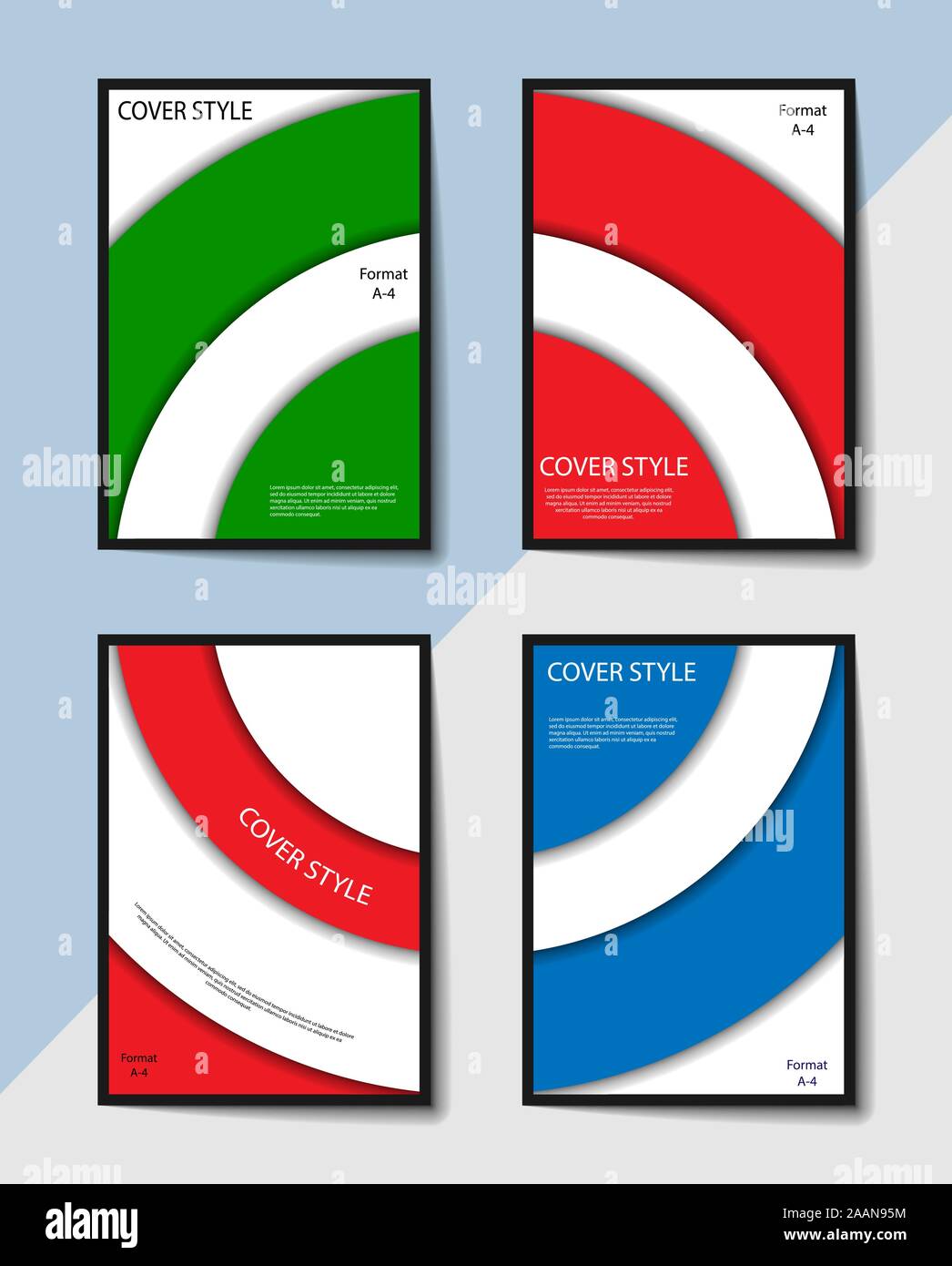 Editable cover design, A4 format. Geometric abstract background for the ...