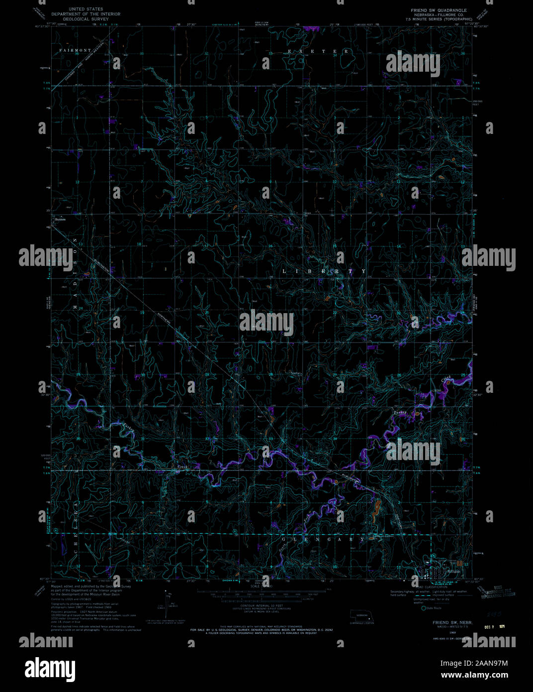 Friend nebraska map hi-res stock photography and images - Alamy