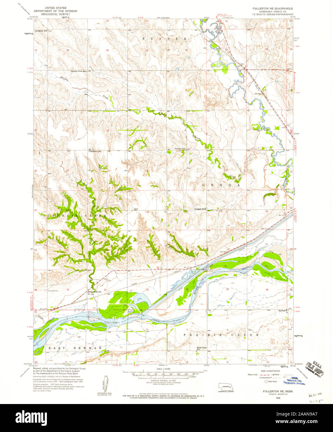 Map of fullerton hi-res stock photography and images - Alamy