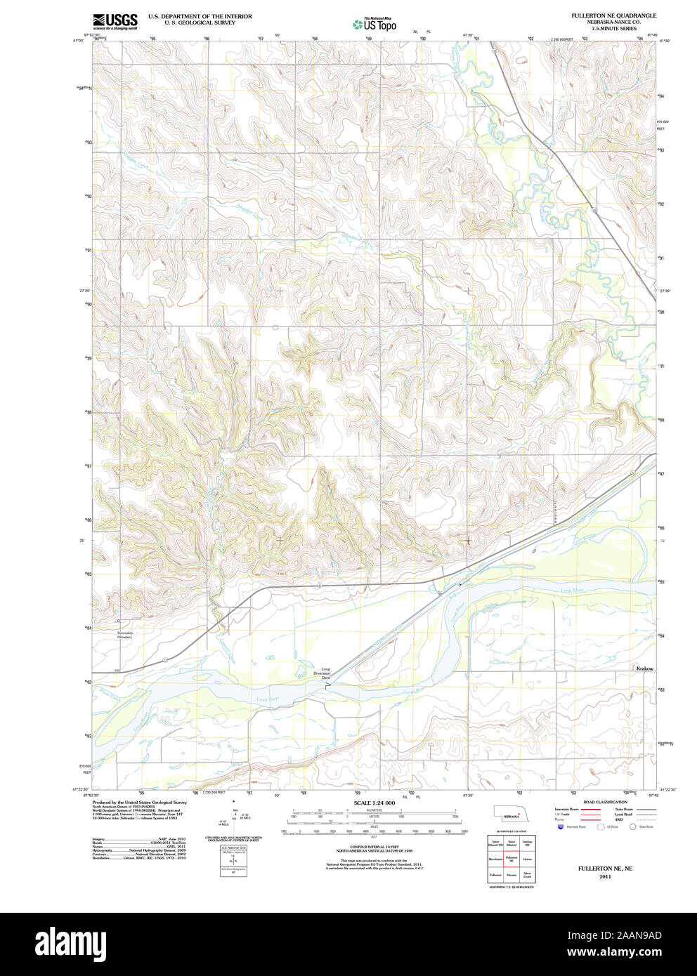 Map of fullerton hi-res stock photography and images - Alamy