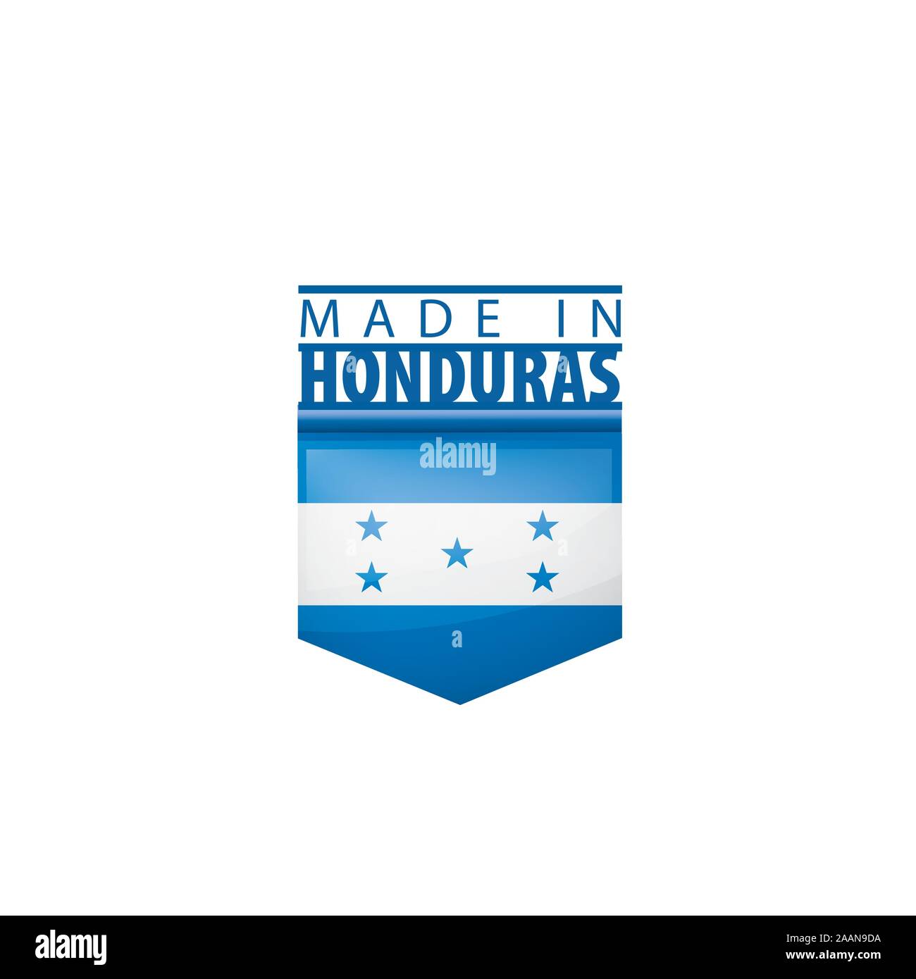 Honduras flag, vector illustration on a white background Stock Vector ...