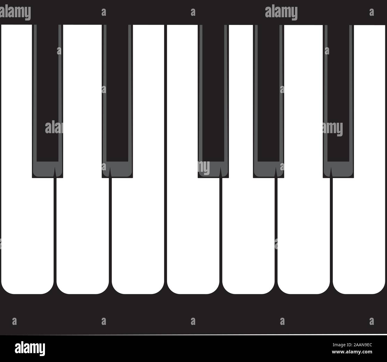 Illustration of abstract black and white piano keys background Stock ...