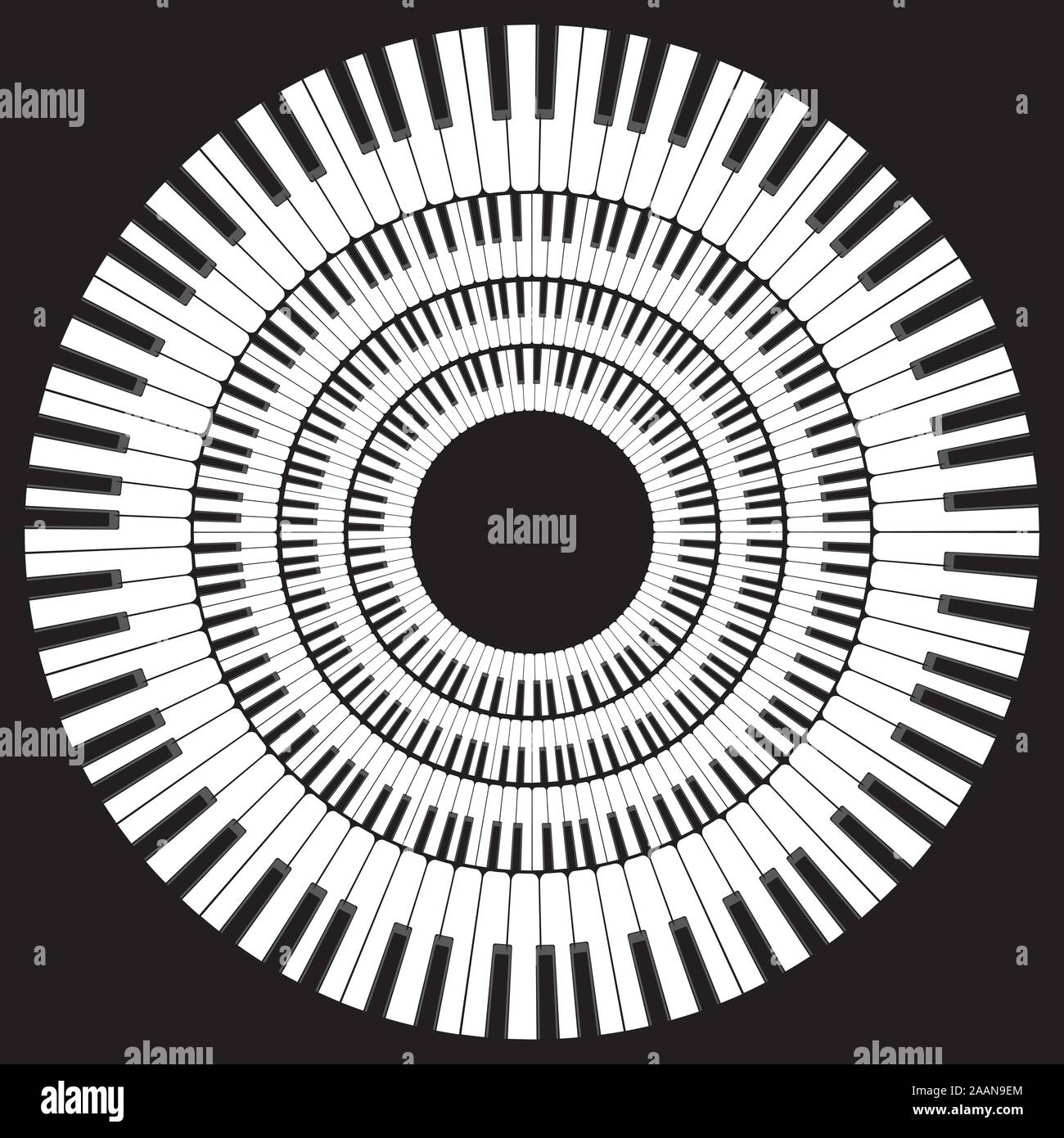 Illustration of abstract black and white piano keys background Stock ...