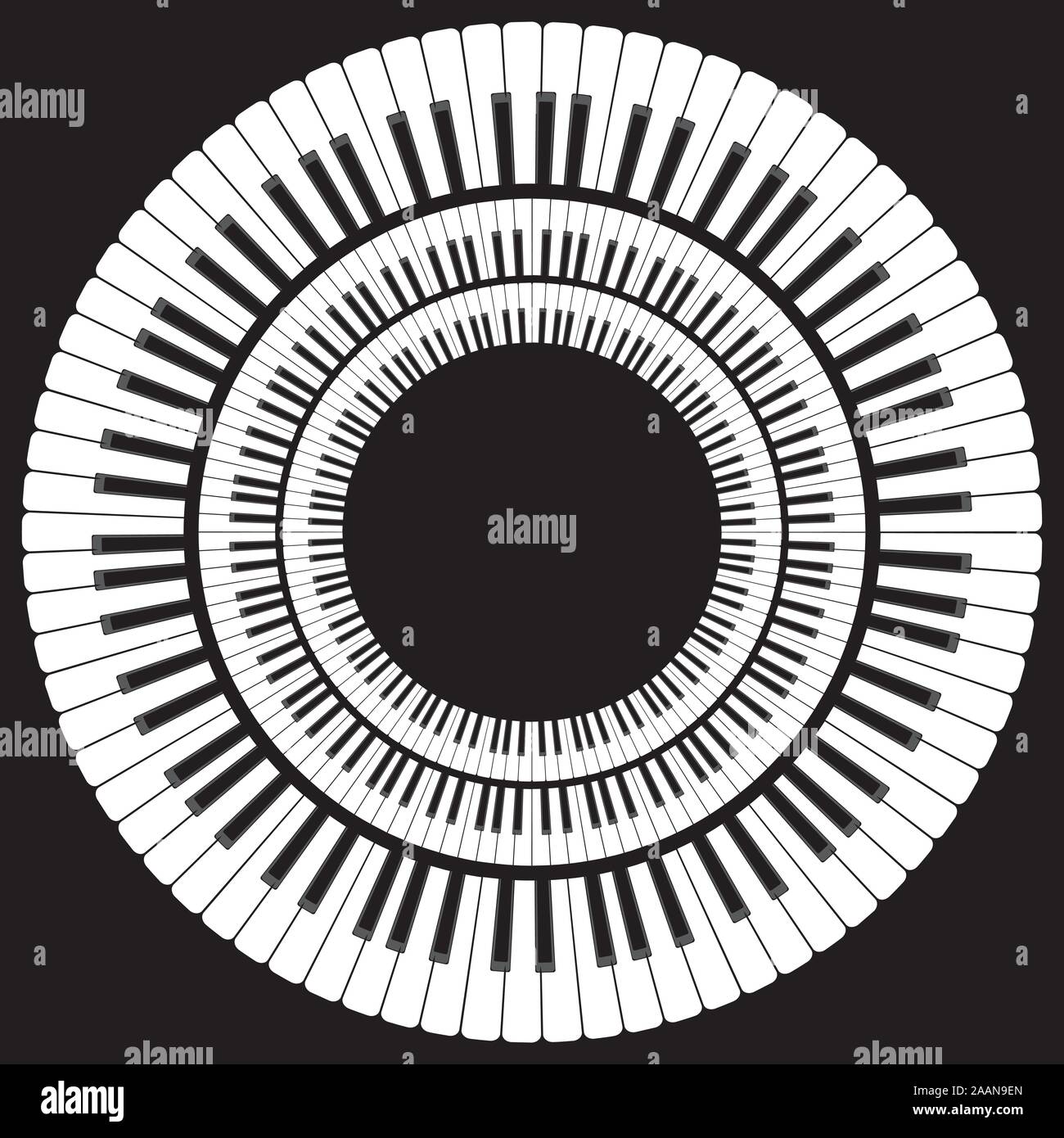 Illustration of abstract black and white piano keys background Stock ...