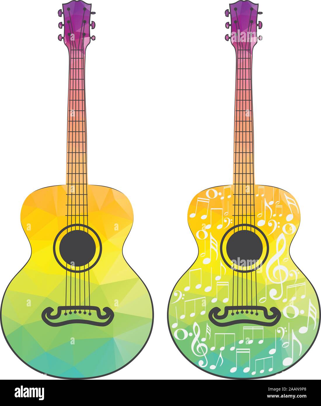 Guitar red silhouette Cut Out Stock Images & Pictures - Alamy