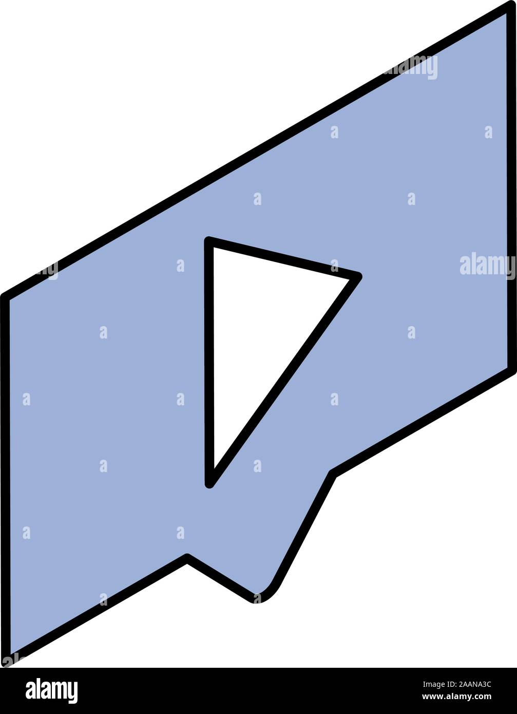 frame with play button on white background vector illustration design ...