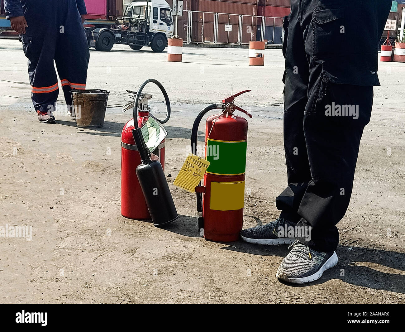 Fire fighting equipment used in factories Safety protection equipment ...