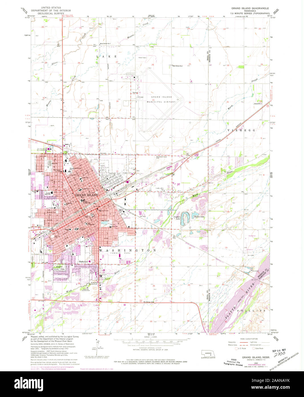 Grand island nebraska map hi-res stock photography and images - Alamy