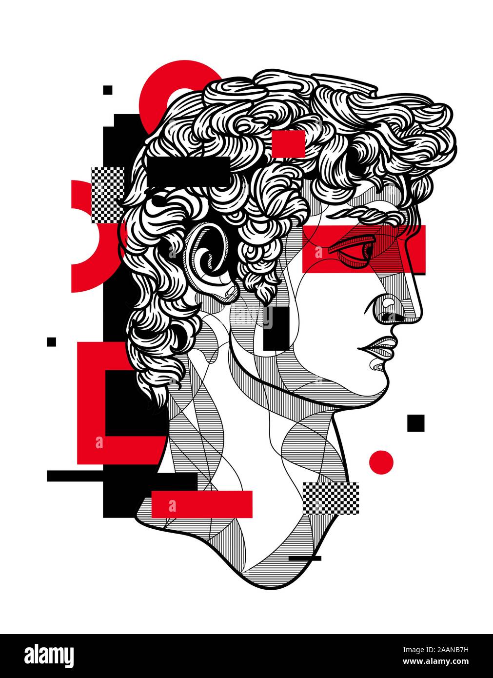 Vector lines classical hand drawn illustration Stock Vector Image & Art ...