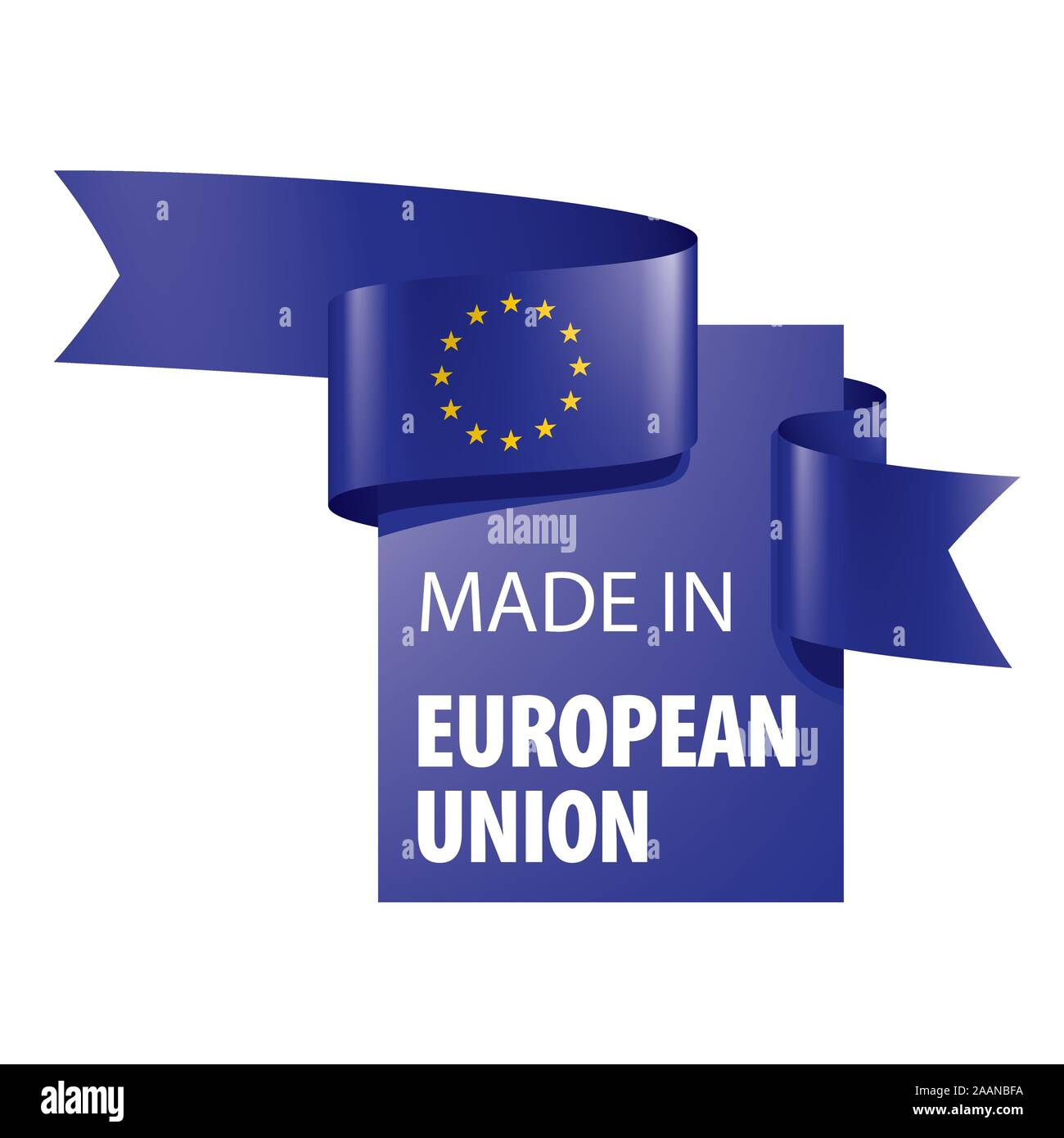 European union flag, vector illustration on a white background Stock ...