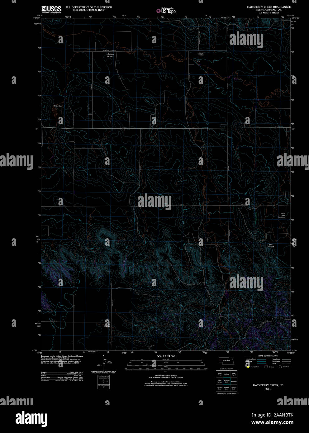Map of hackberry hi-res stock photography and images - Alamy