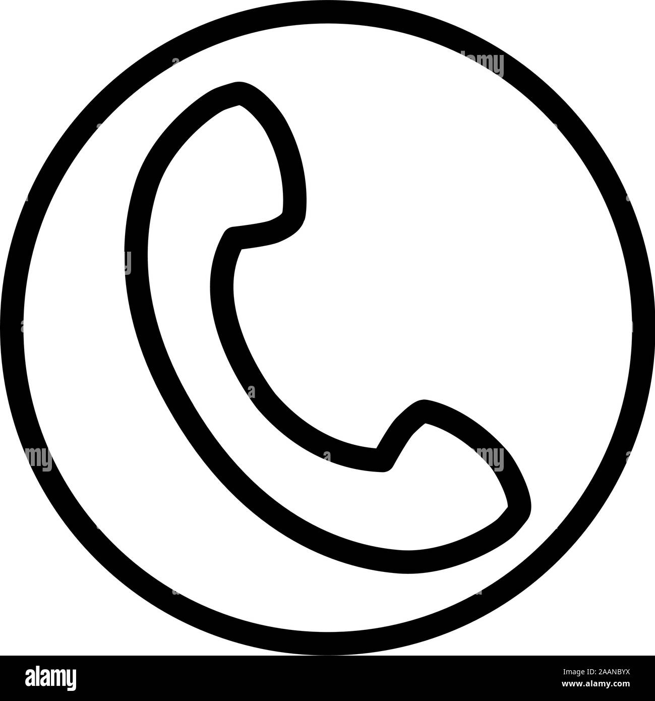 icon of incoming call, answer phone call vector illustration design ...