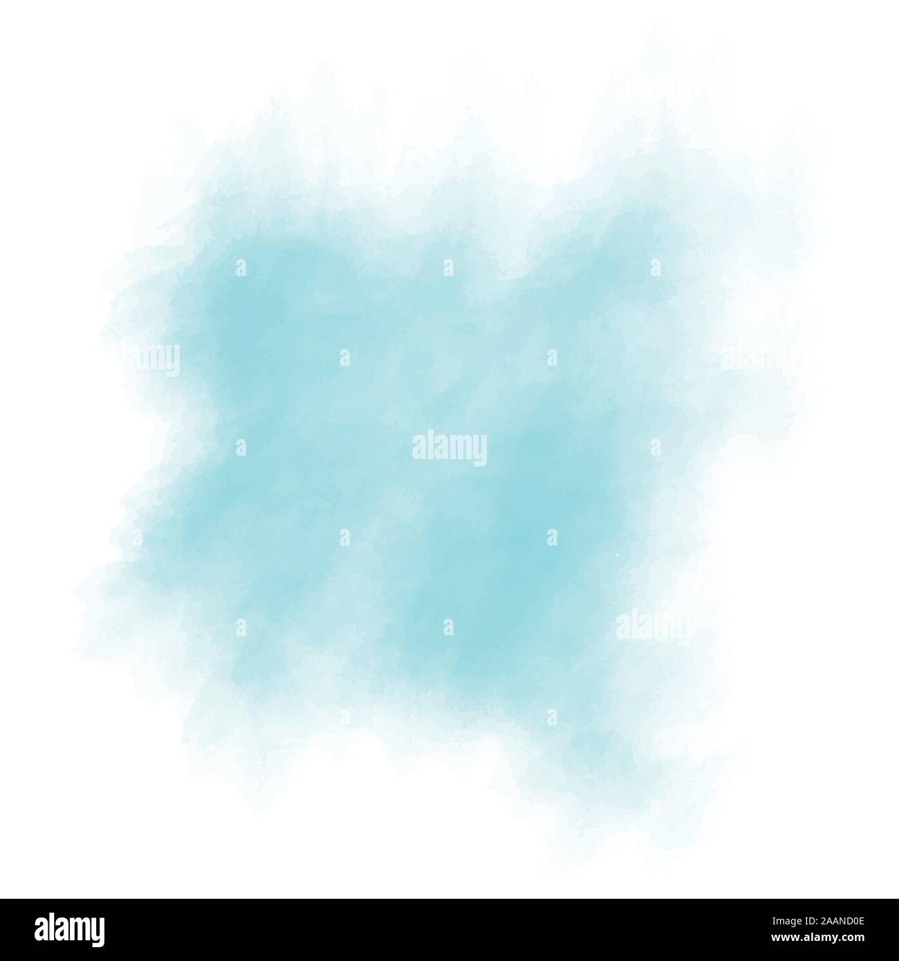 Blue watercolor background with white splash. Paint splash on paper ...