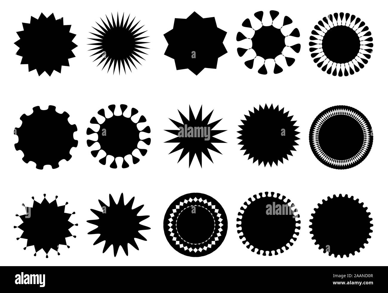 Sales promo badge Black and White Stock Photos & Images - Alamy