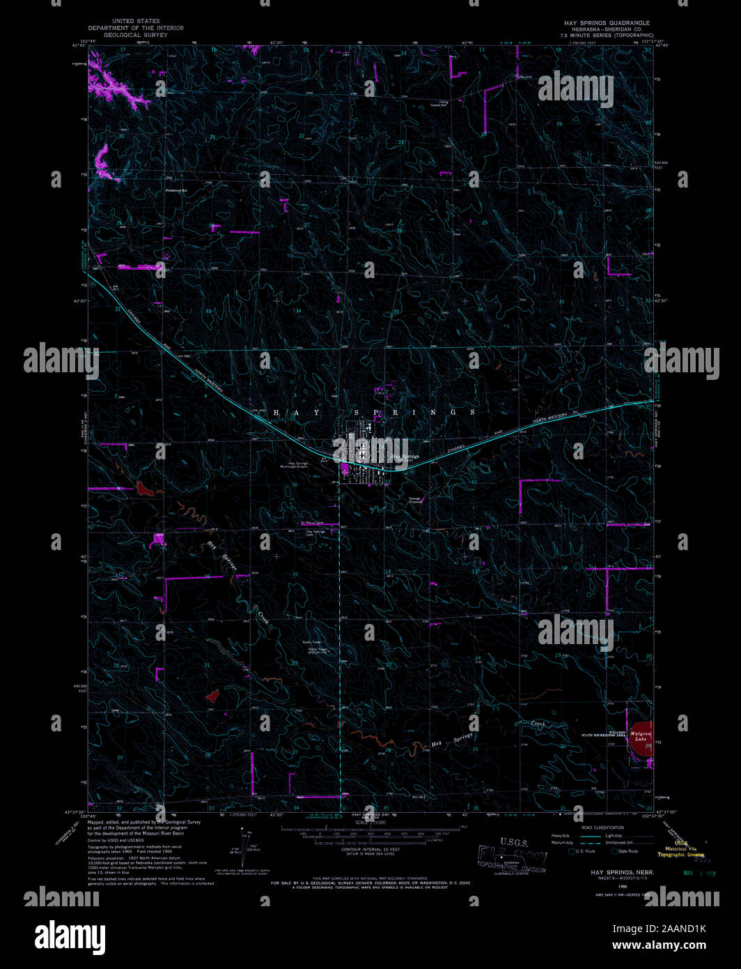 Map of hay springs hi-res stock photography and images - Alamy