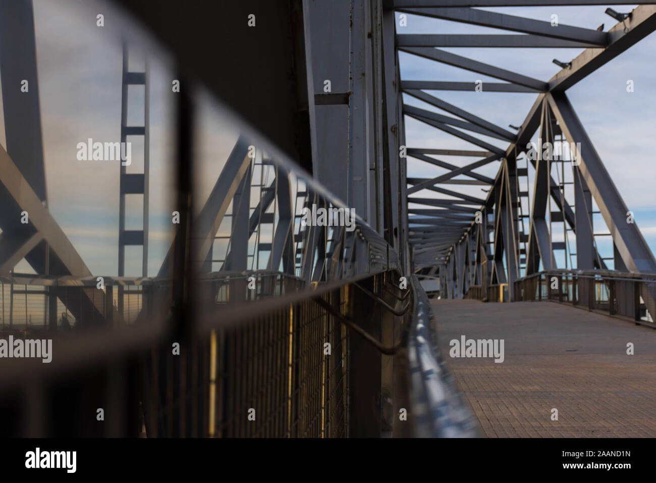 Steel bridge barcelona hi-res stock photography and images - Alamy