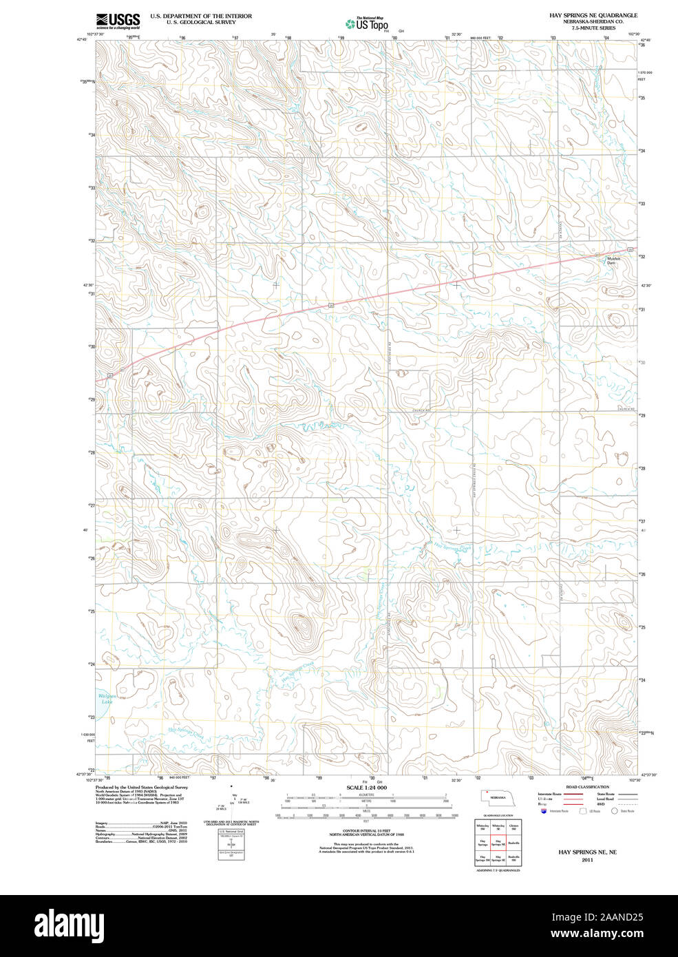 Map of hay springs hi-res stock photography and images - Alamy