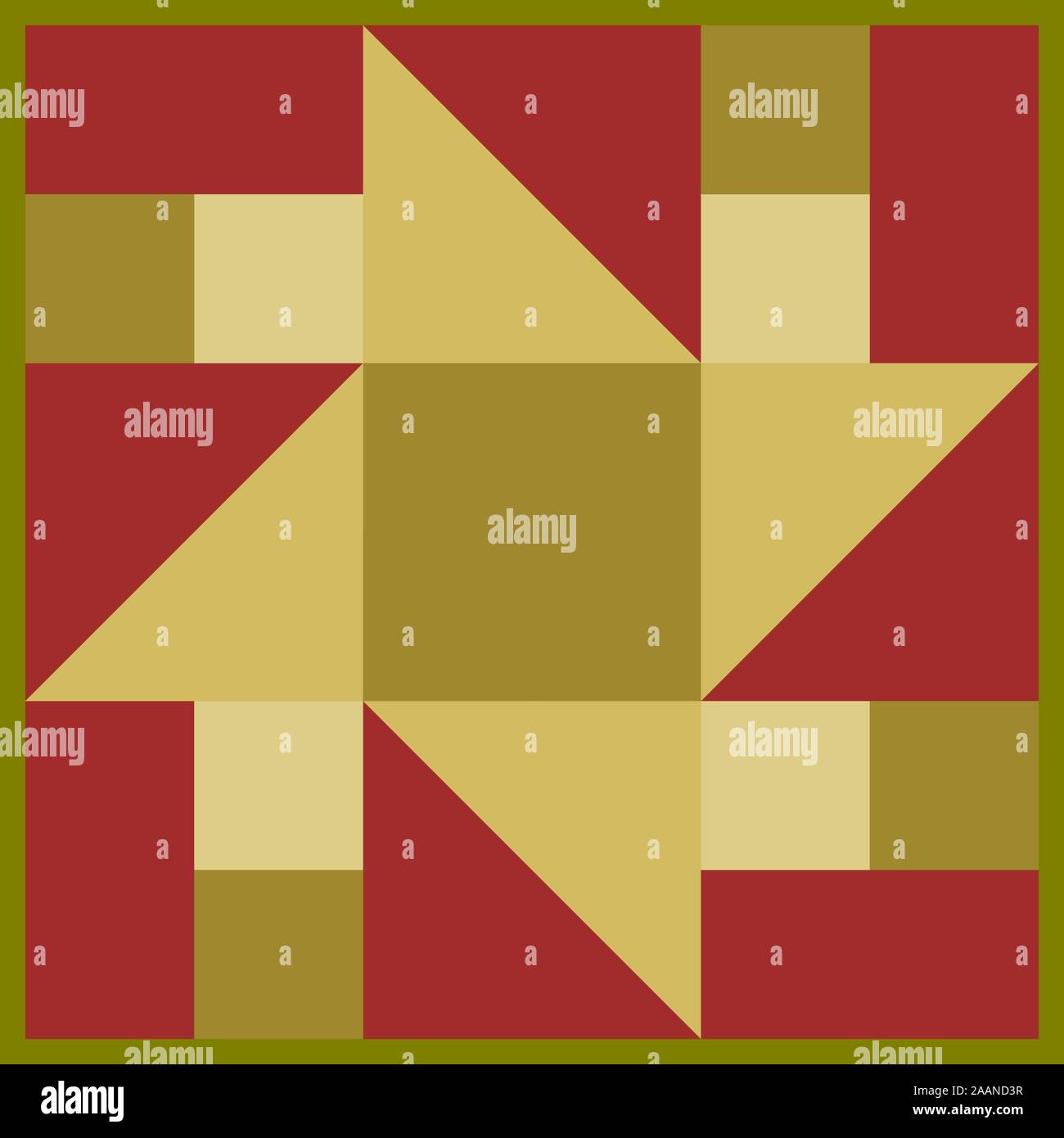 Barn quilt pattern, Amish Patchwork design, Abstract geometric tiled ...