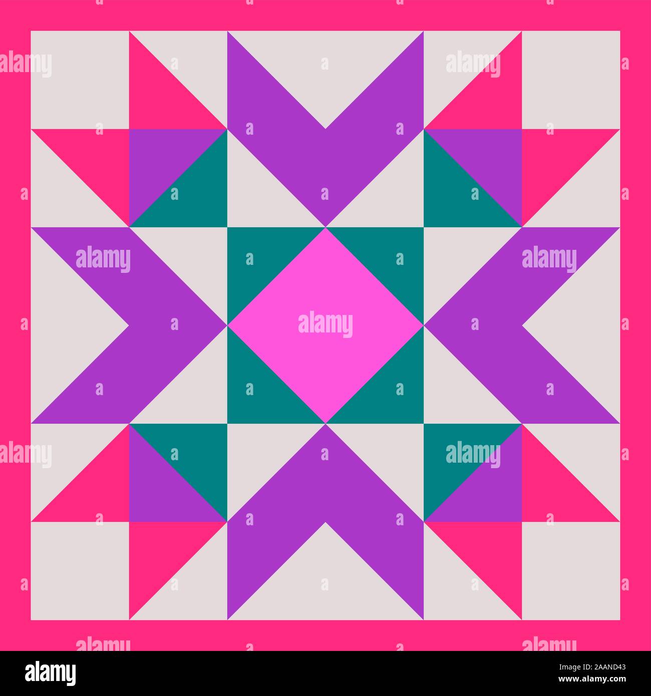 Barn Quilt Pattern Amish Patchwork Design Abstract Geometric Tiled