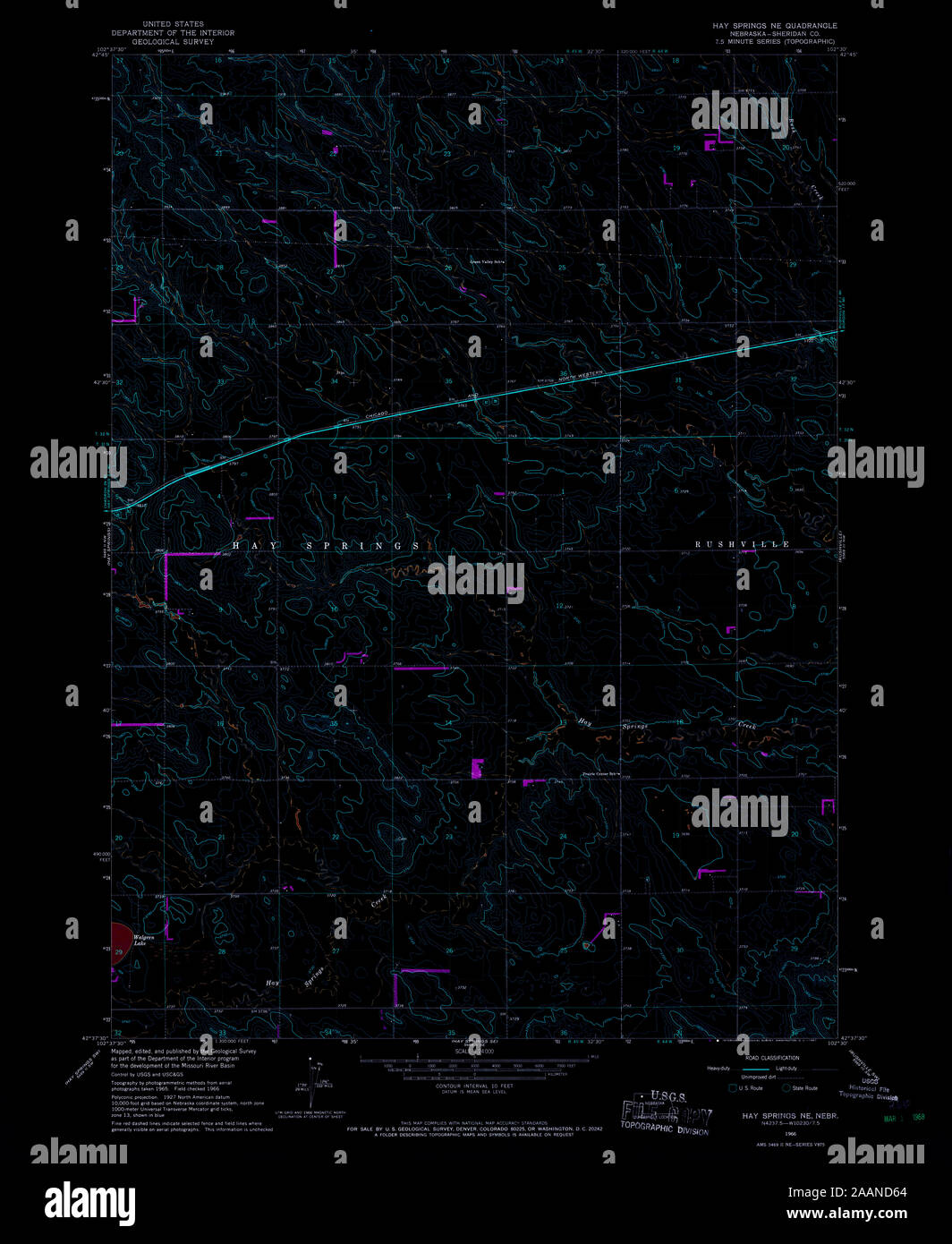Map of hay springs hi-res stock photography and images - Alamy