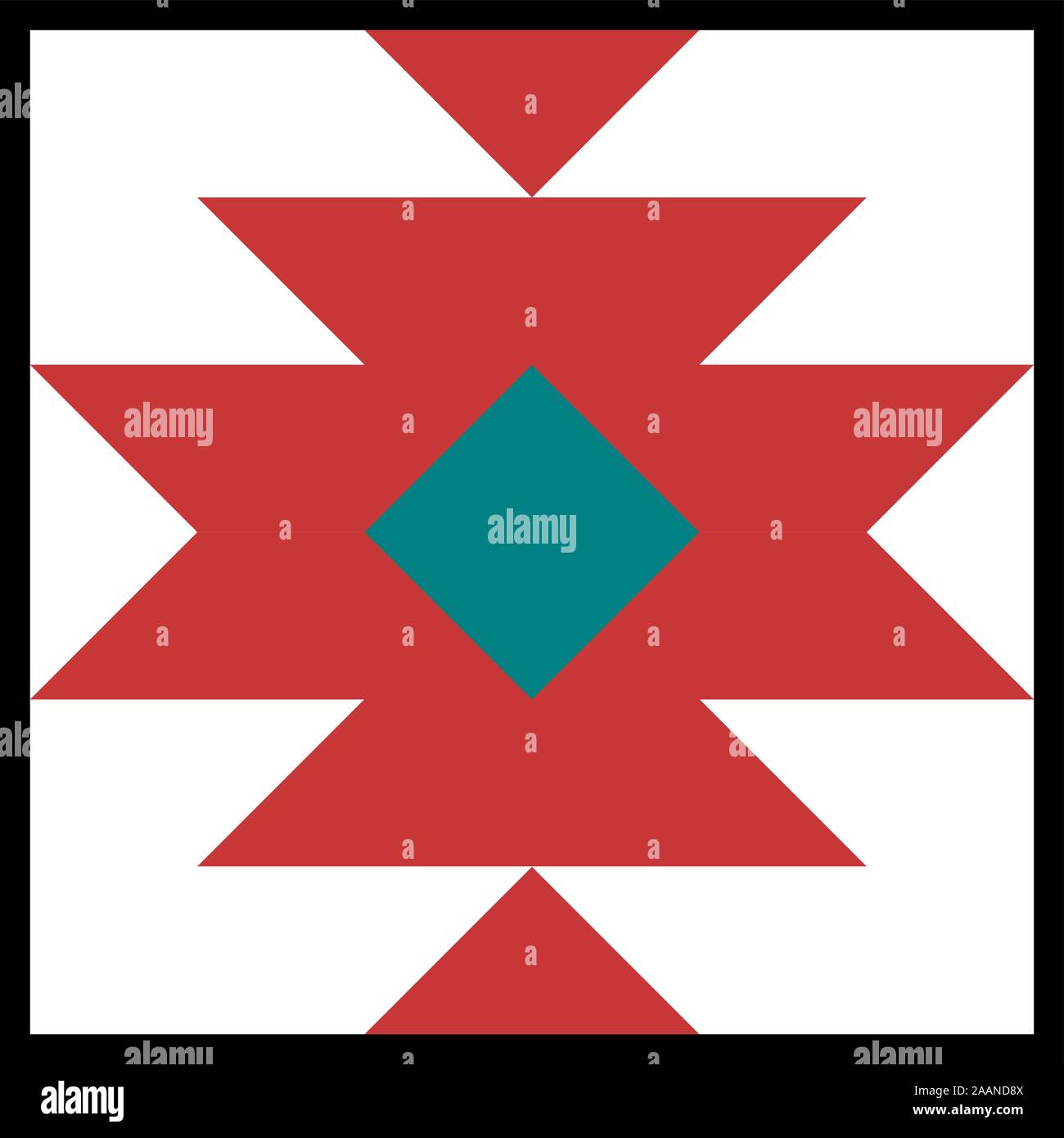 Barn Quilt Pattern Amish Patchwork Design Abstract Geometric Tiled