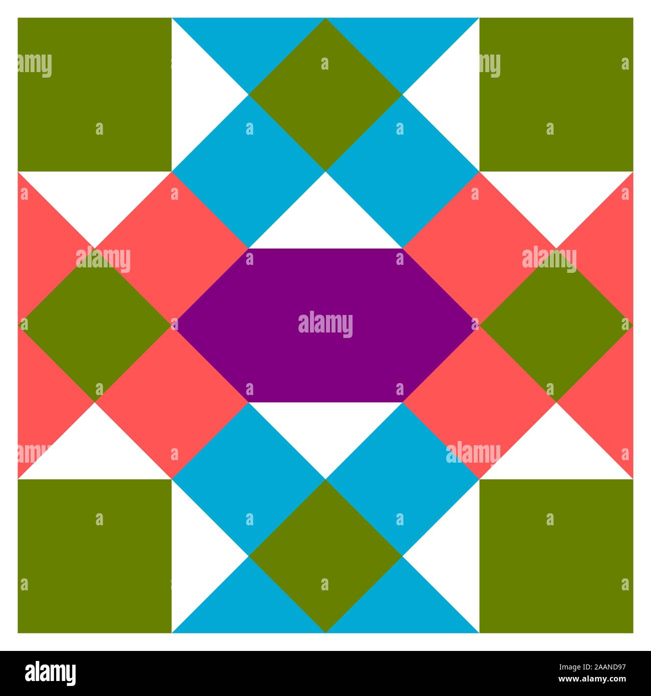 Barn quilt pattern, Amish Patchwork design, Abstract geometric tiled trail Vector illustration ...