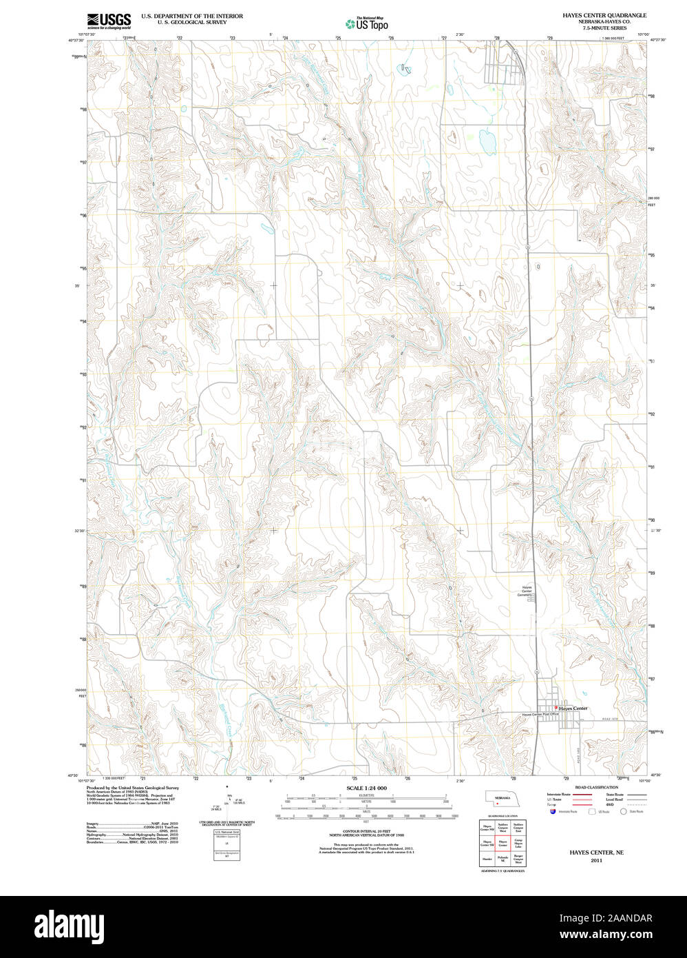 Map of center nebraska hi-res stock photography and images - Alamy