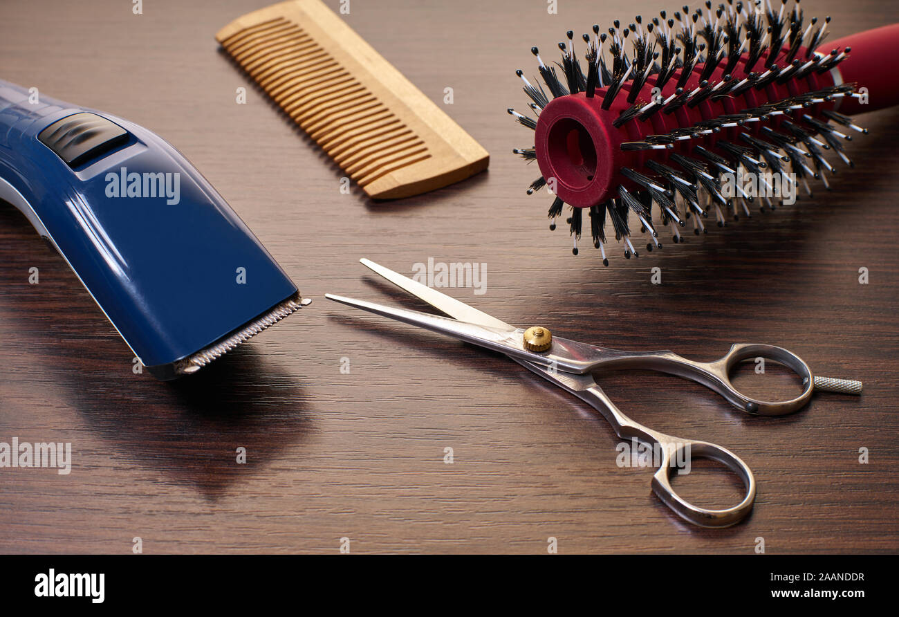 Professional hairdressing scissors hi-res stock photography and images ...