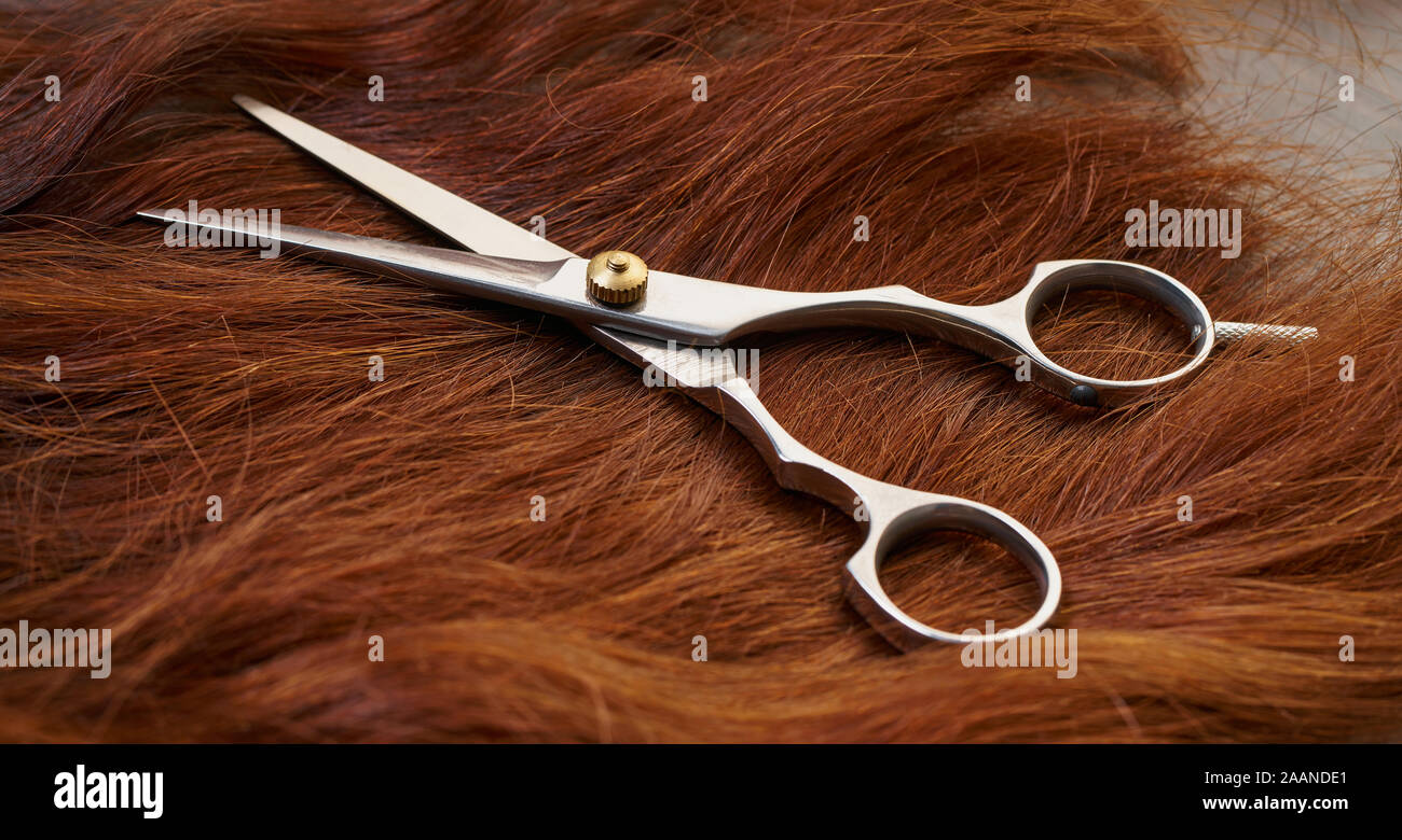 Open hair scissors hi-res stock photography and images - Alamy