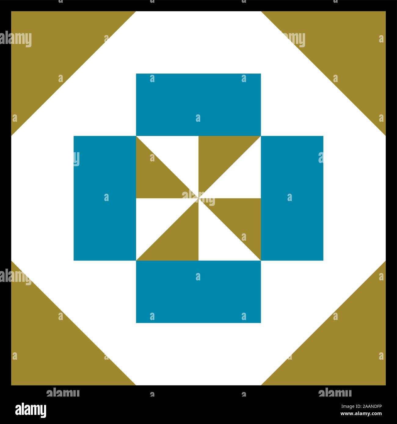 Barn Quilt Pattern Amish Patchwork Design Abstract Geometric Tiled