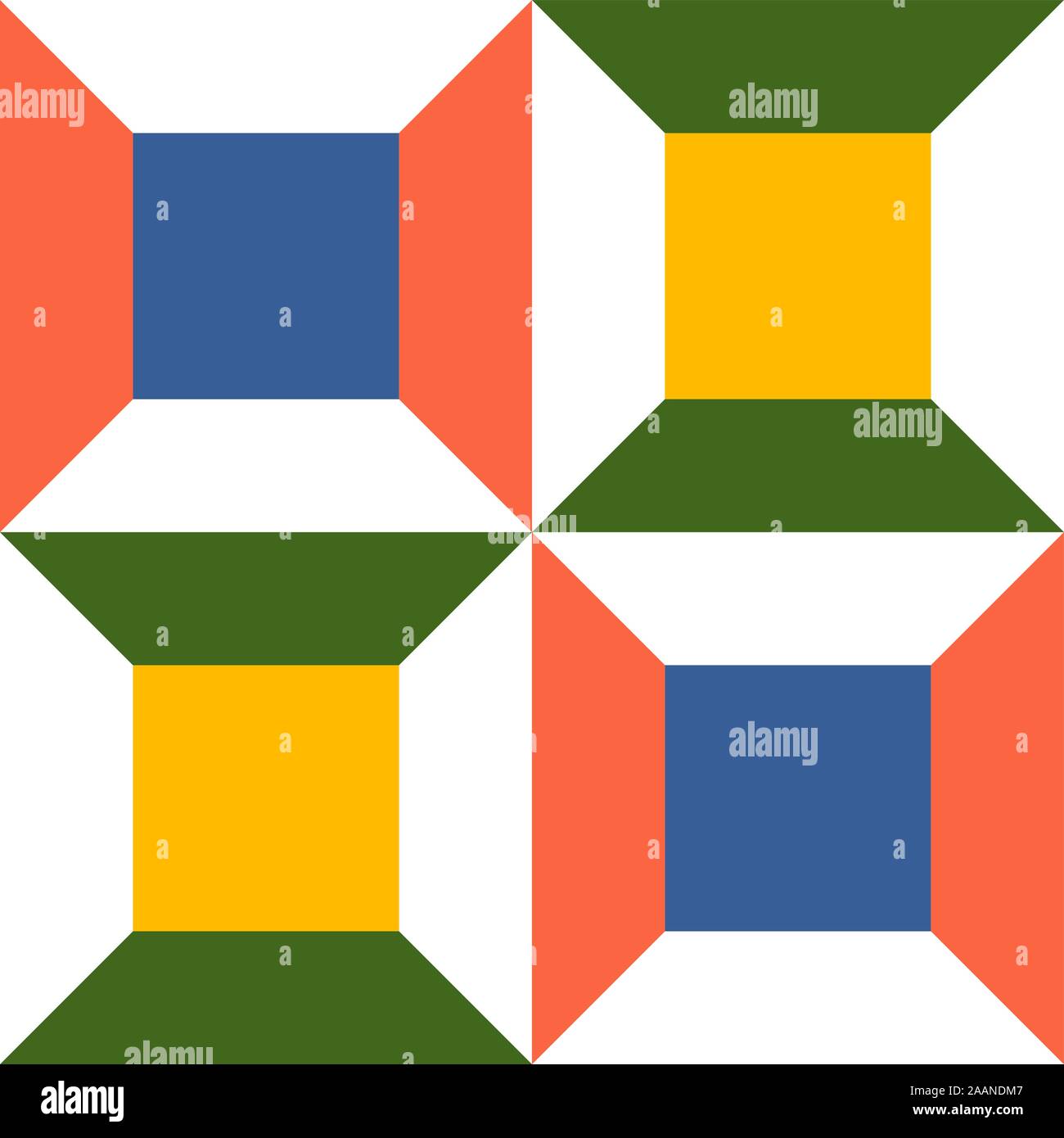 Barn Quilt Pattern Amish Patchwork Design Abstract Geometric Tiled