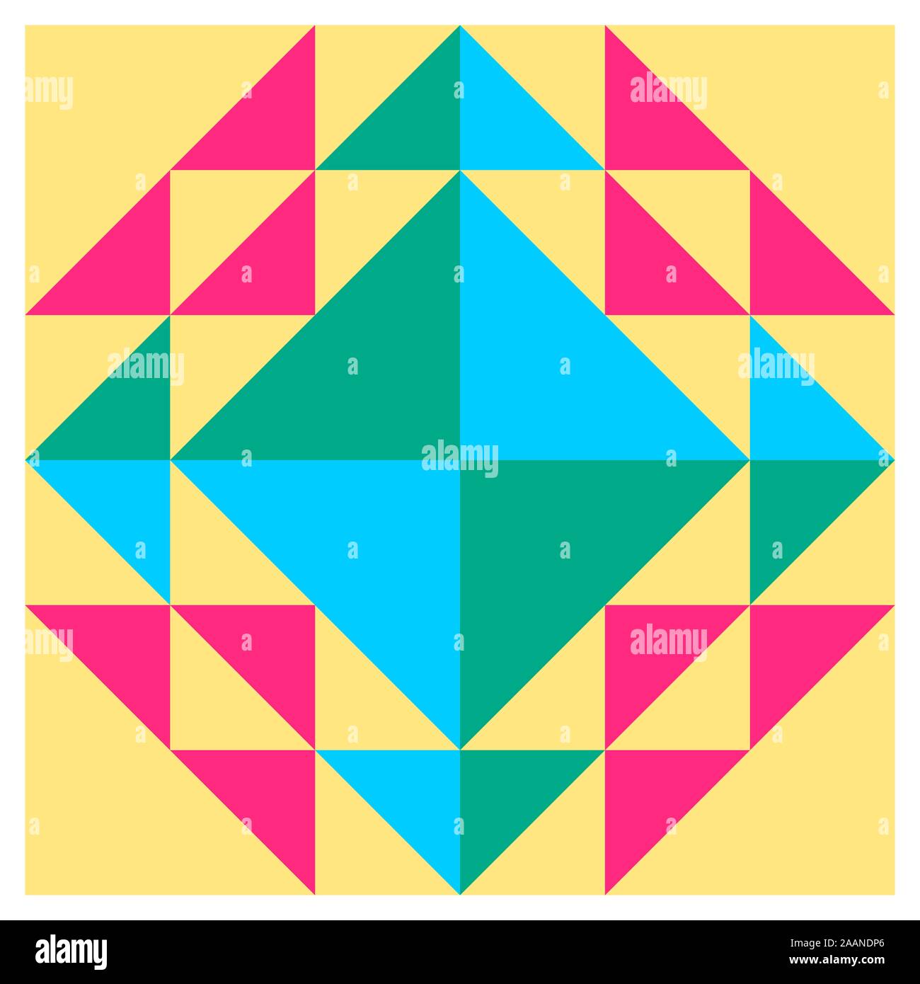 Barn Quilt Pattern Amish Patchwork Design Abstract Geometric Tiled