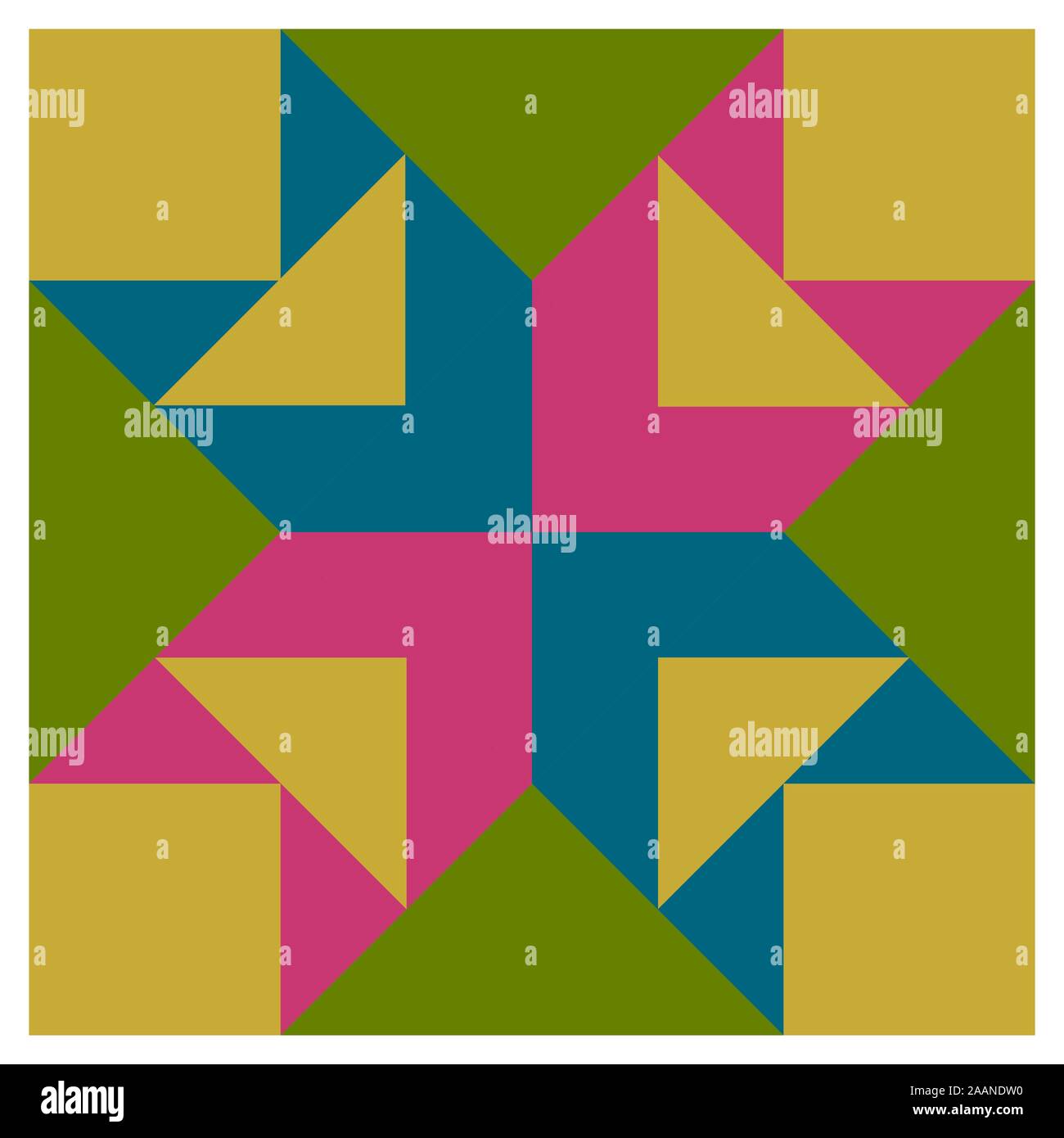 Barn Quilt Pattern Amish Patchwork Design Abstract Geometric Tiled