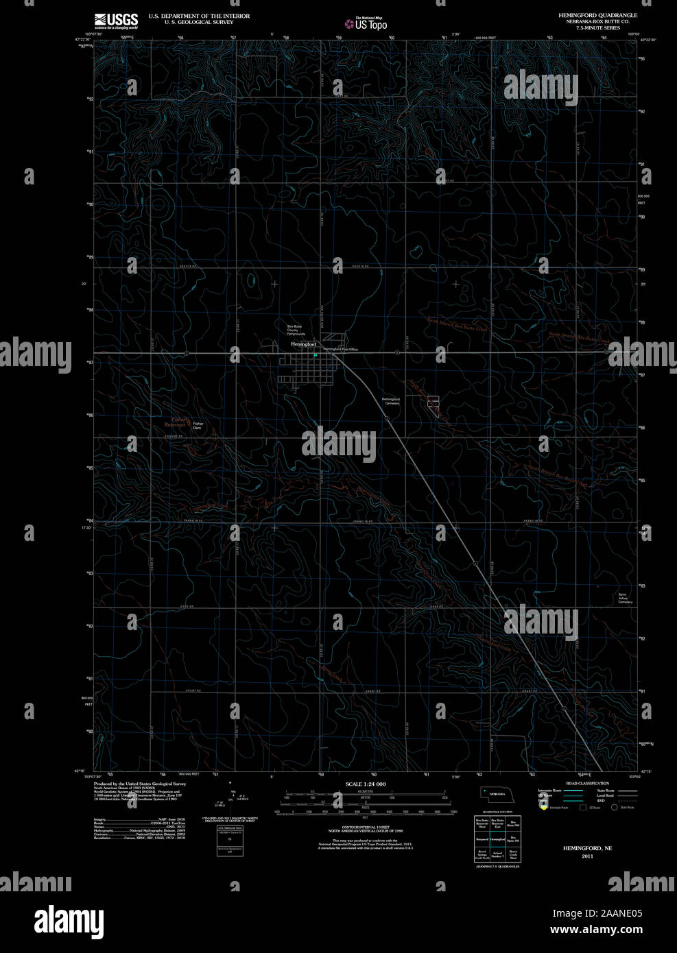 Hemingford nebraska map hi-res stock photography and images - Alamy