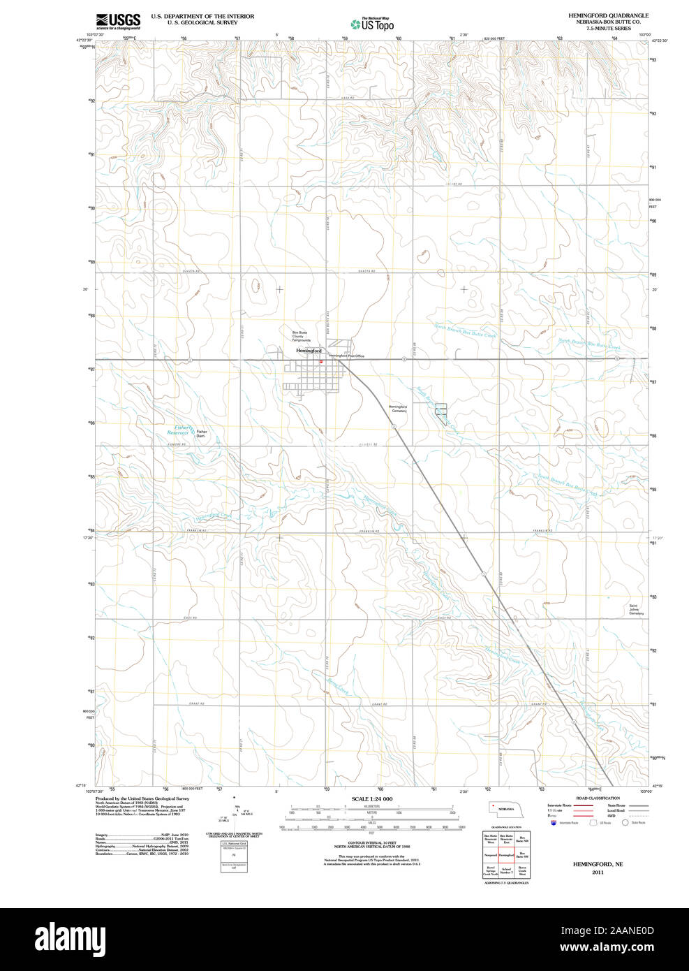 Hemingford nebraska map hi-res stock photography and images - Alamy