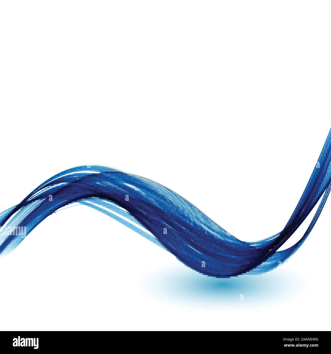 Blue transparent vector wave Stock Vector Image & Art - Alamy