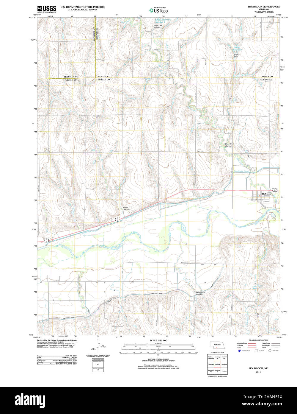 Map of holbrook hi-res stock photography and images - Alamy