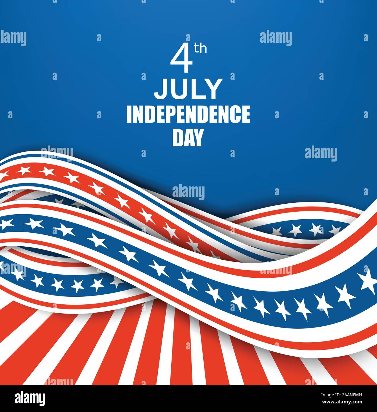 Vintage independence day poster. Vector illustration Stock Vector Image ...