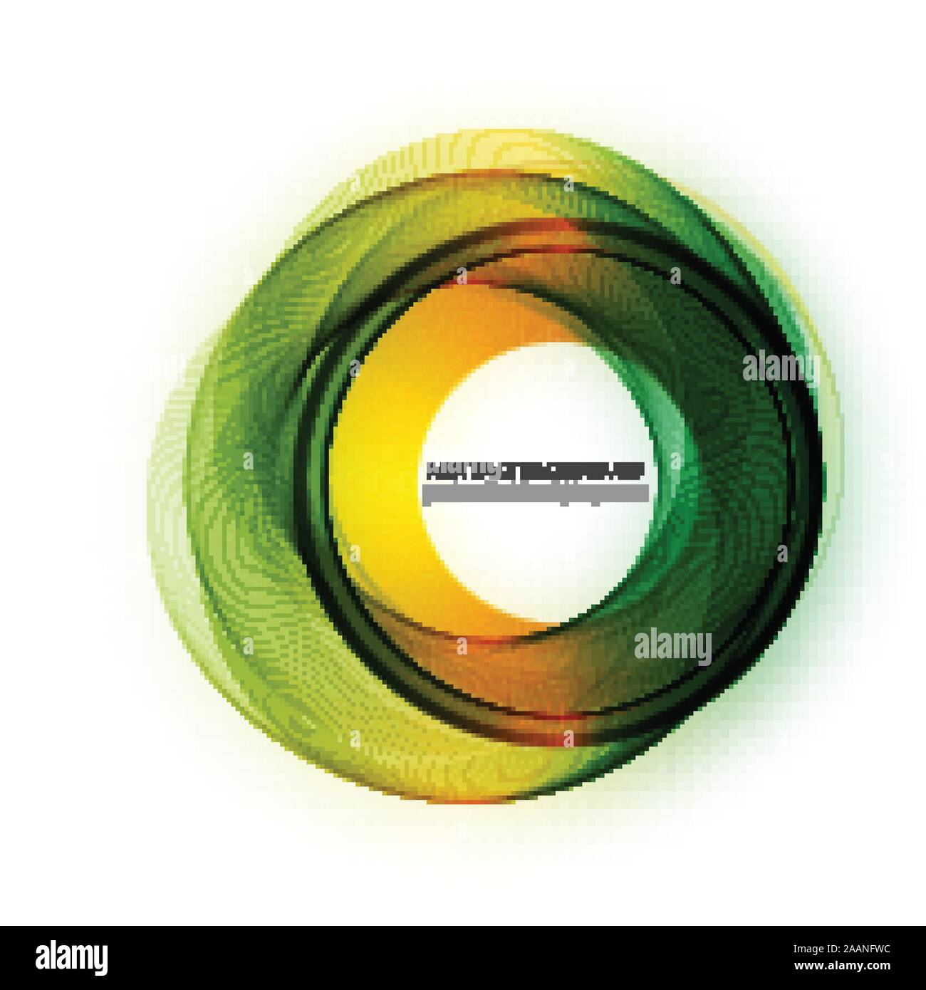 Abstract vector background.Round green wavy lines Stock Vector Image ...