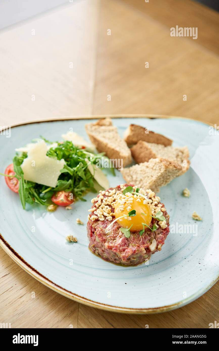 Egg cafe bread beef hi-res stock photography and images - Alamy