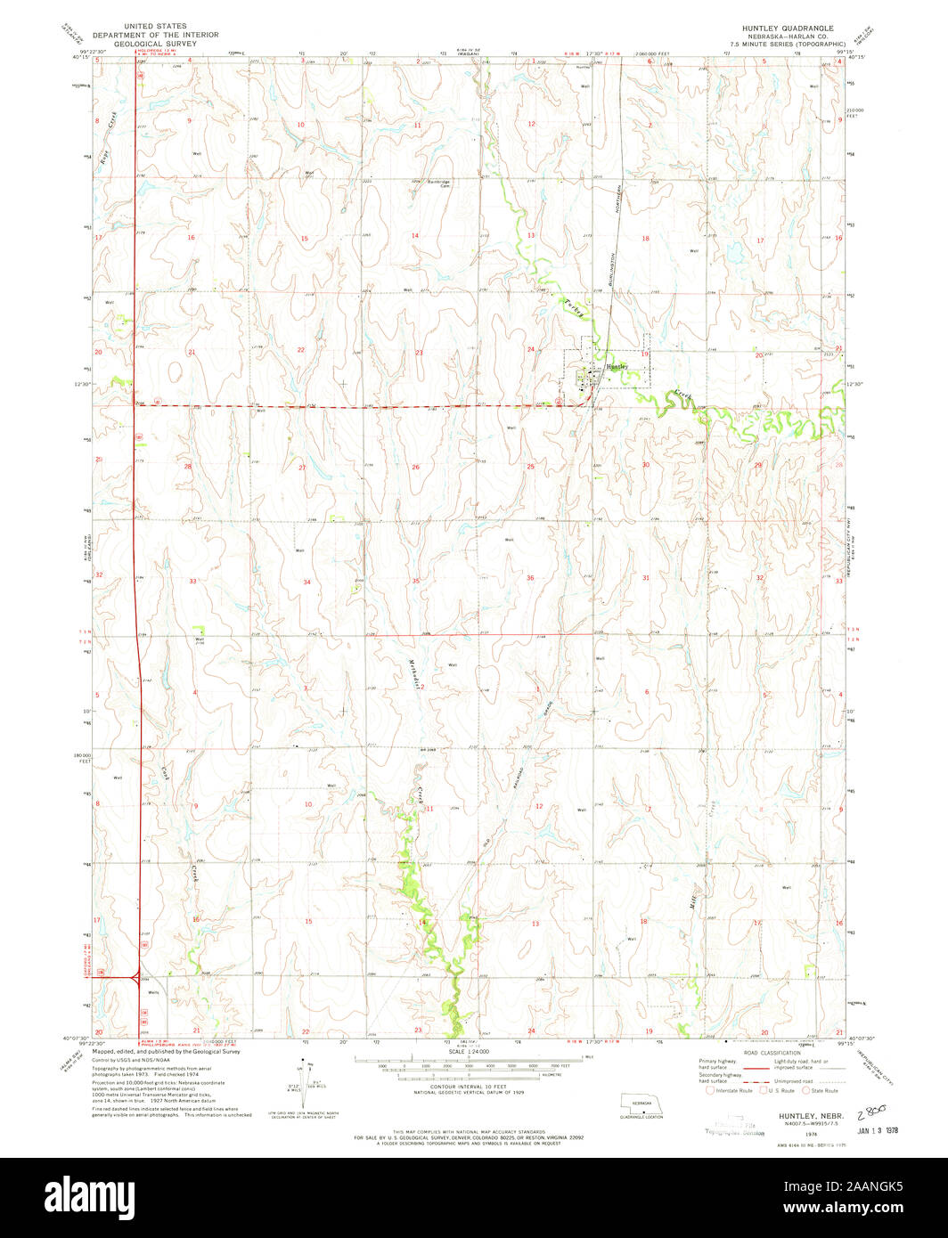 Map of huntley hi-res stock photography and images - Alamy